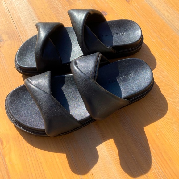 Bellini | Shoes | Bellini Black Leather Sandals | Poshmark